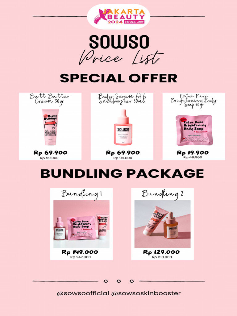 Price List JXB | PDF