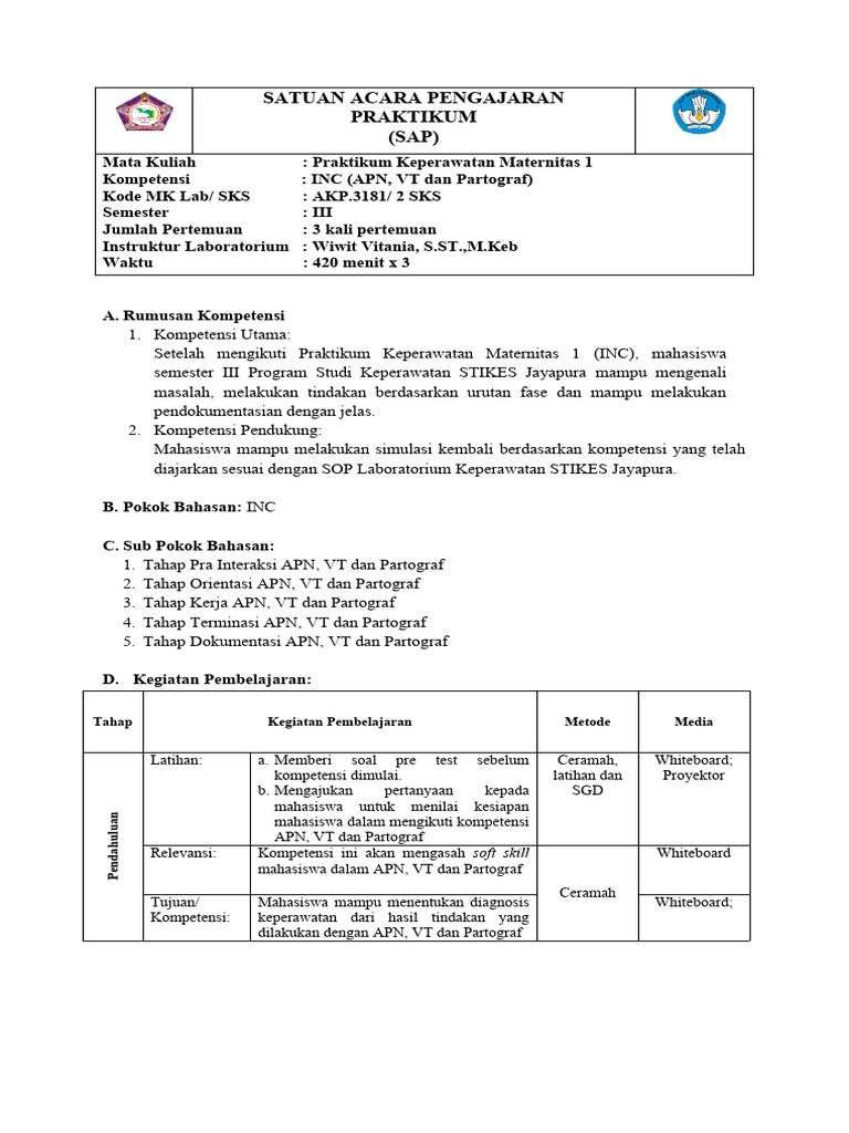 Praktikum Keperawatan Maternitas | PDF