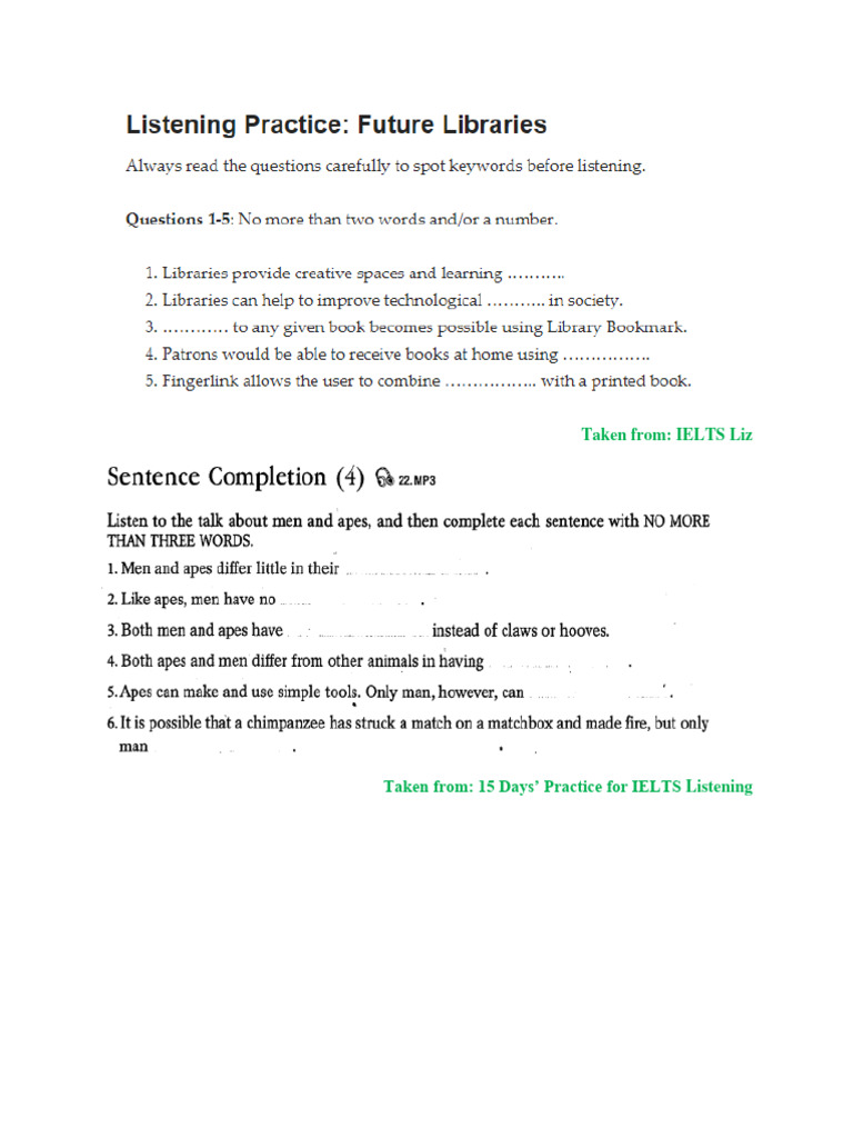 Sentence Completion | PDF