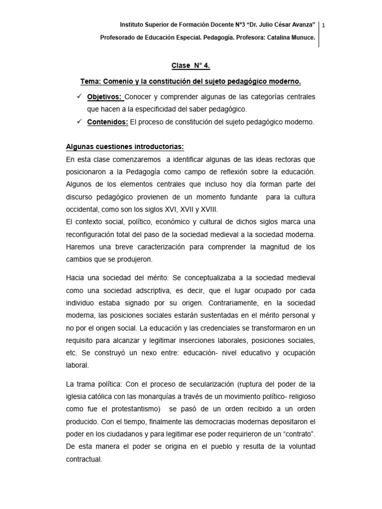 Clase4 Pedagogia2022 | PDF | Maestros | Pedagogía