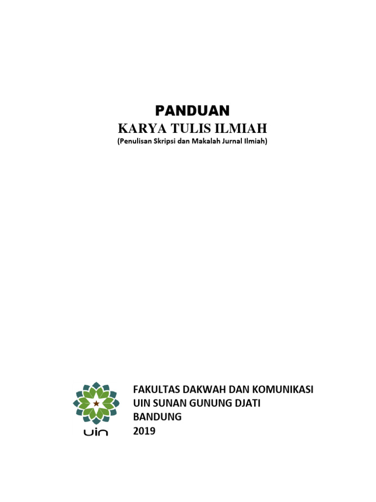 Panduan Karya Tulis Ilmiah FDK | PDF