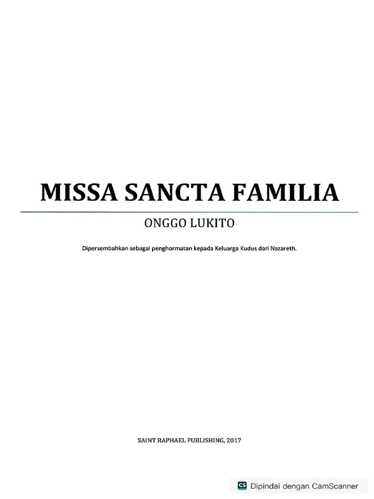 Missa Sta. Familia | PDF