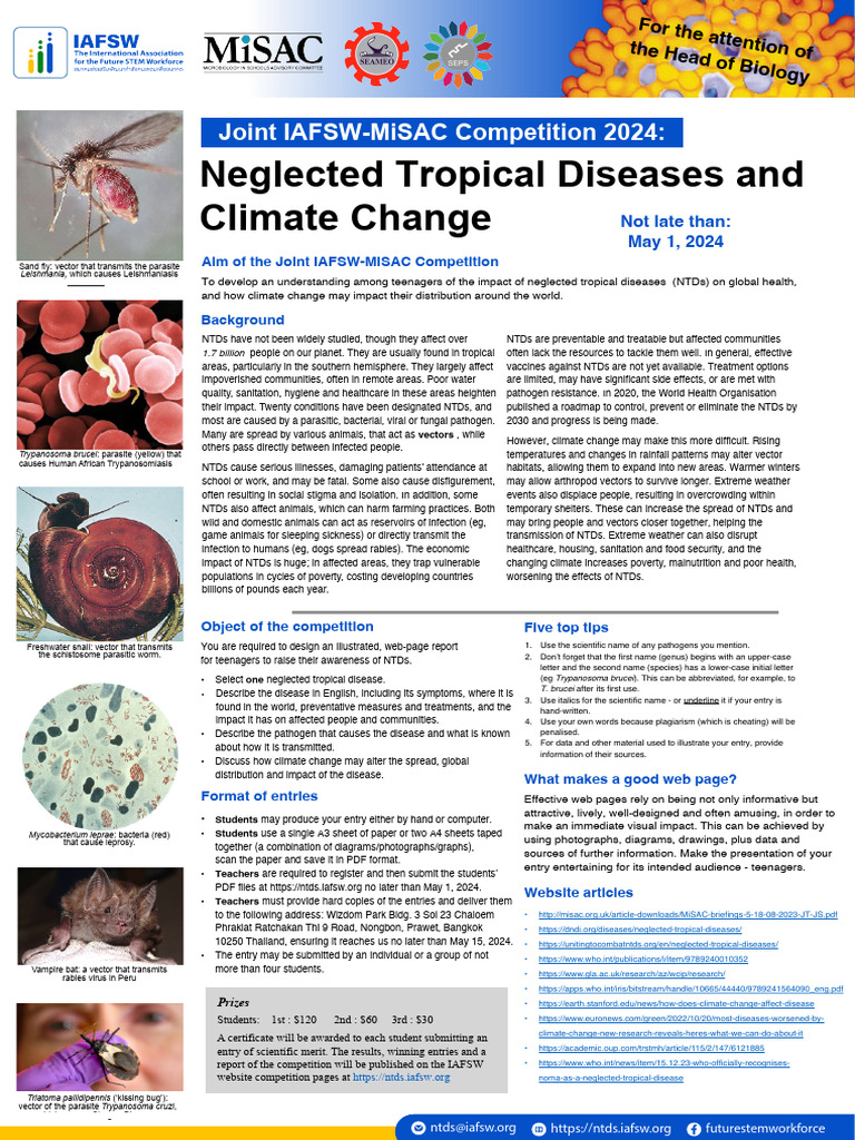 Flyer - IAFSW-MiSAC Competition 2024 | PDF | Clinical Medicine | Immunology