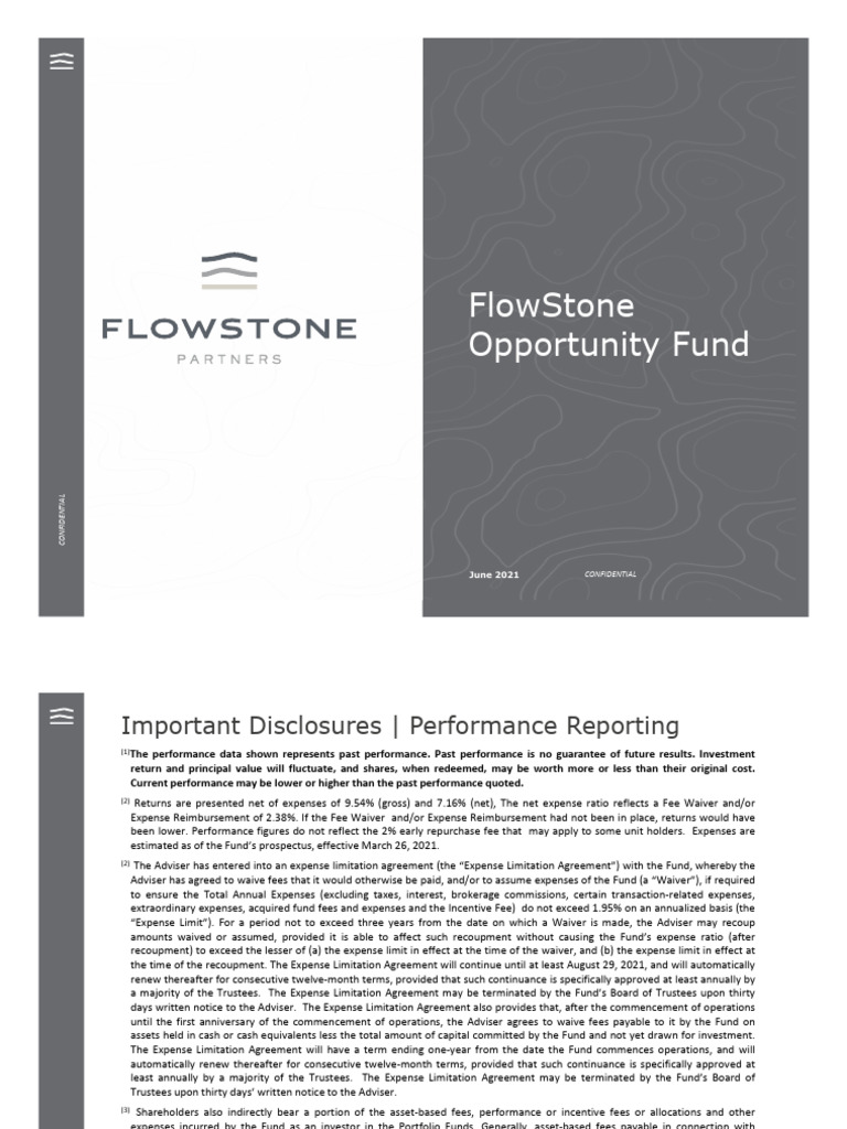 FlowStone Presentation Deck June 2021 | PDF | Investment Fund | Investing