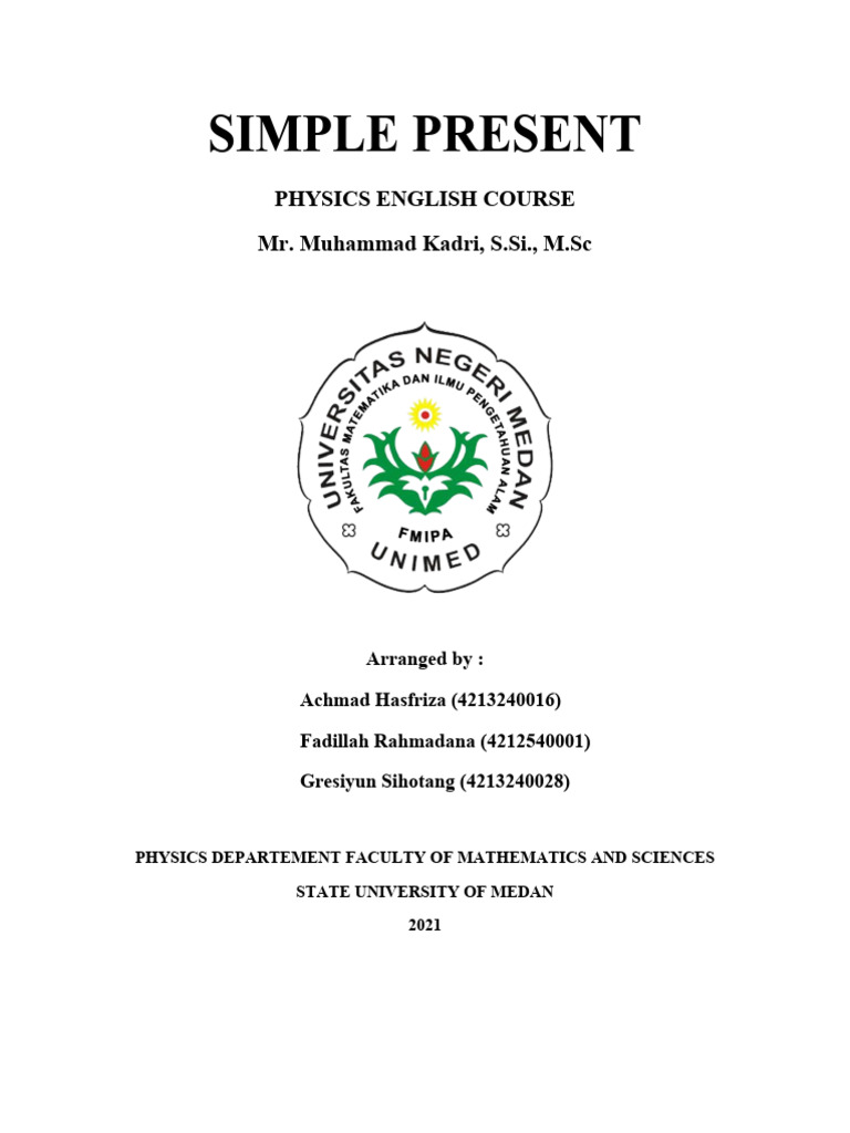 Makalah Simple Present | PDF | Verb | Adverb