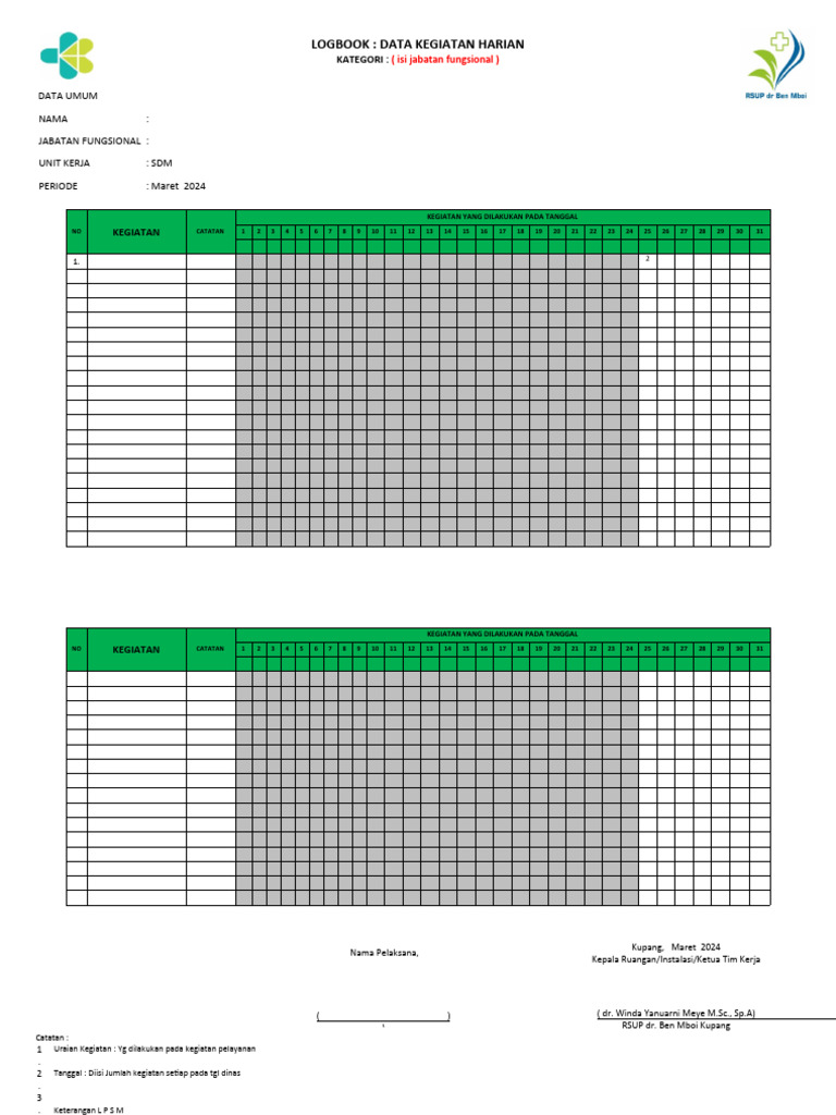 Format LogBook | PDF