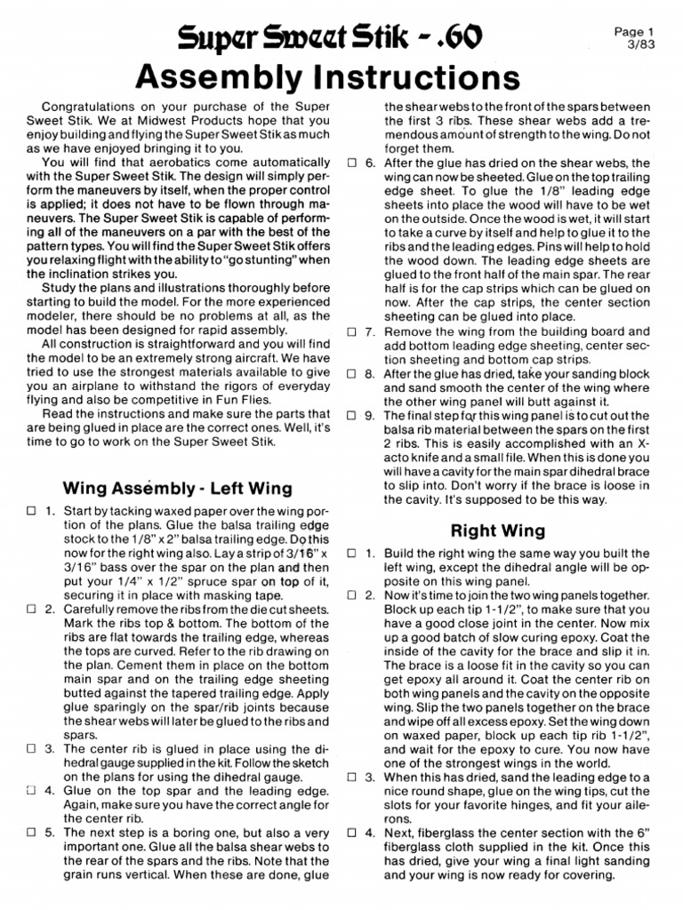 Super Sweet Stik 60 Oz14406 Instructions | PDF