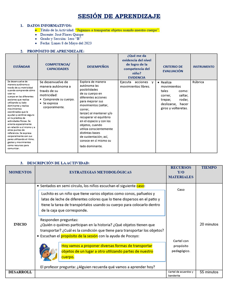 ESQUEMA ACTIVIDAD APRENDIZAJE Mejoradooooo | PDF | Aprendizaje | Evaluación