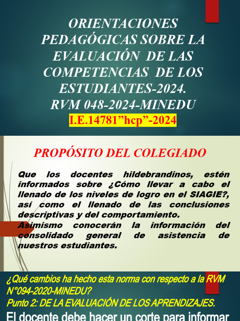 Orientaciones Sobre La Evaluacion de Competencias | PDF | Evaluación ...