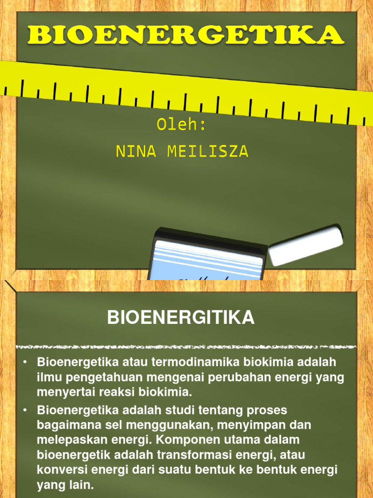 Prinsip Dasar Bioenergetika Biokimia | PDF