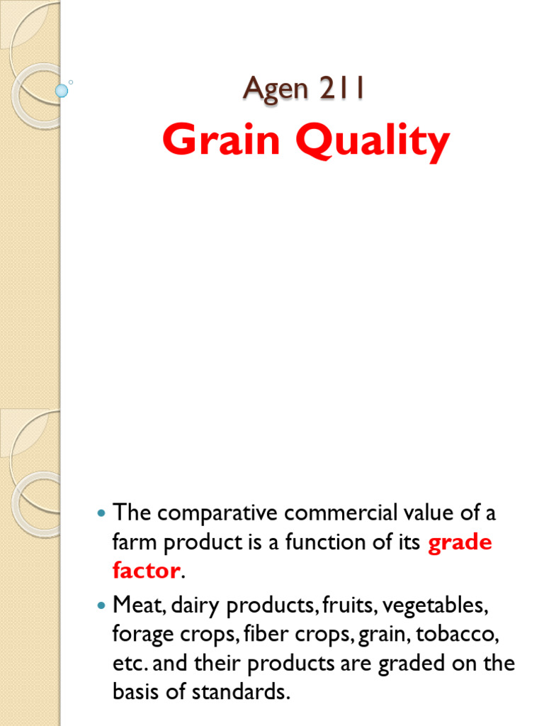 Rice Quality Assessment Standards | PDF | Rice | Cereals