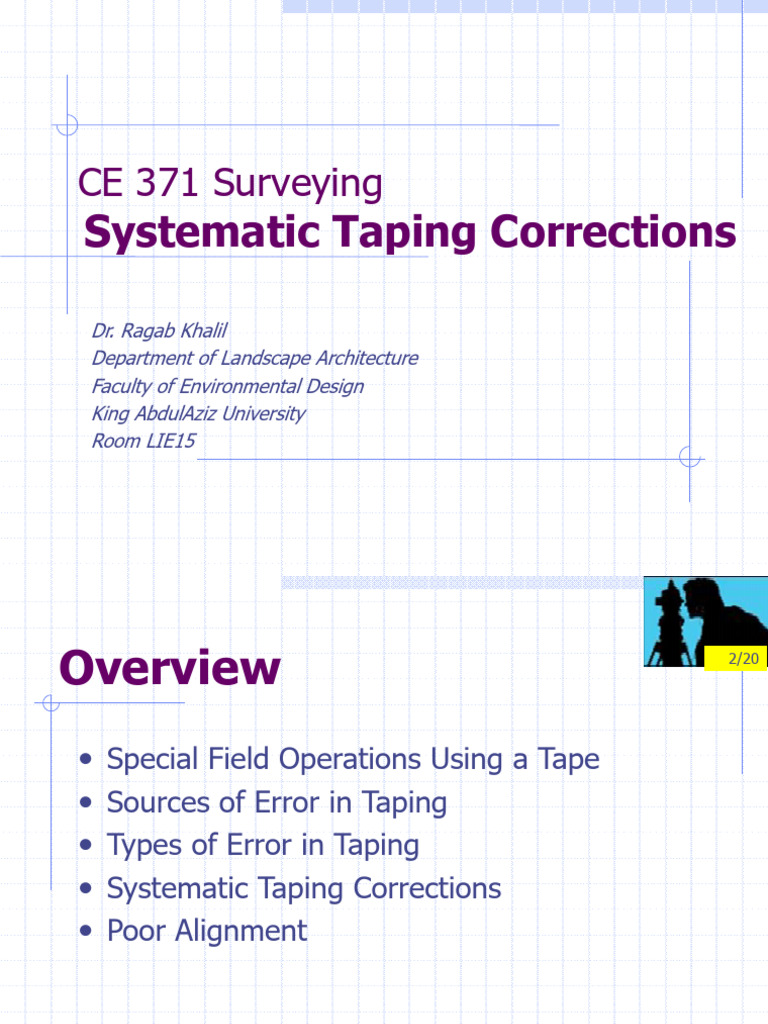 CE371 Survey07 Measurements Errors | PDF | Surveying | Young's Modulus
