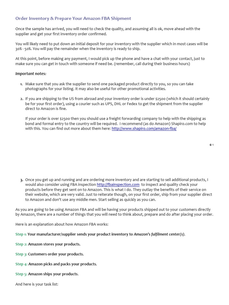 Inventory Ordering & Amazon Seller Central Set Up (MANUAL) | PDF | Universal Product Code | Business