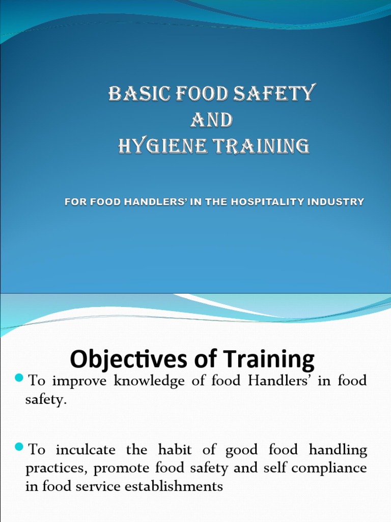 Basic Food Safety Training For The Hos. Ind 2 | PDF | Foodborne Illness ...
