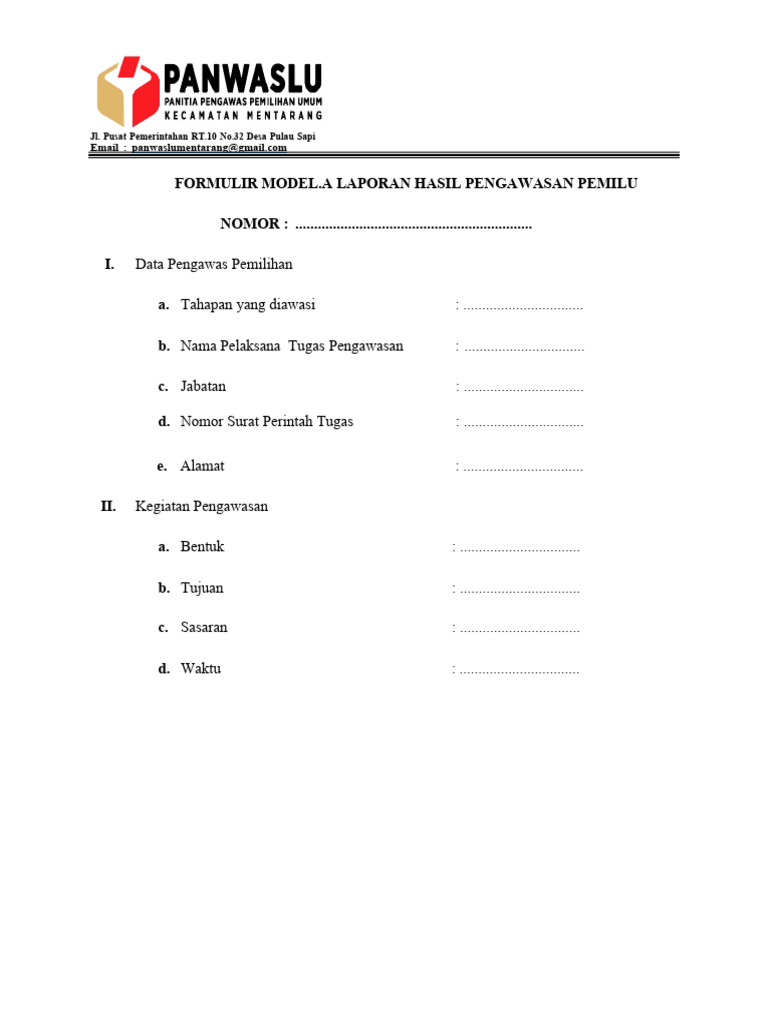 Form A Kosongan | PDF