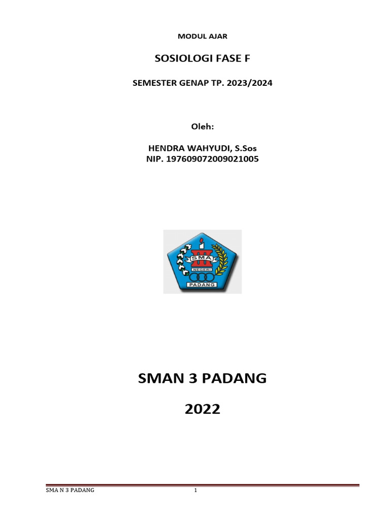 Materi Ajar Fase F Sem 2 Ok | PDF | Politik
