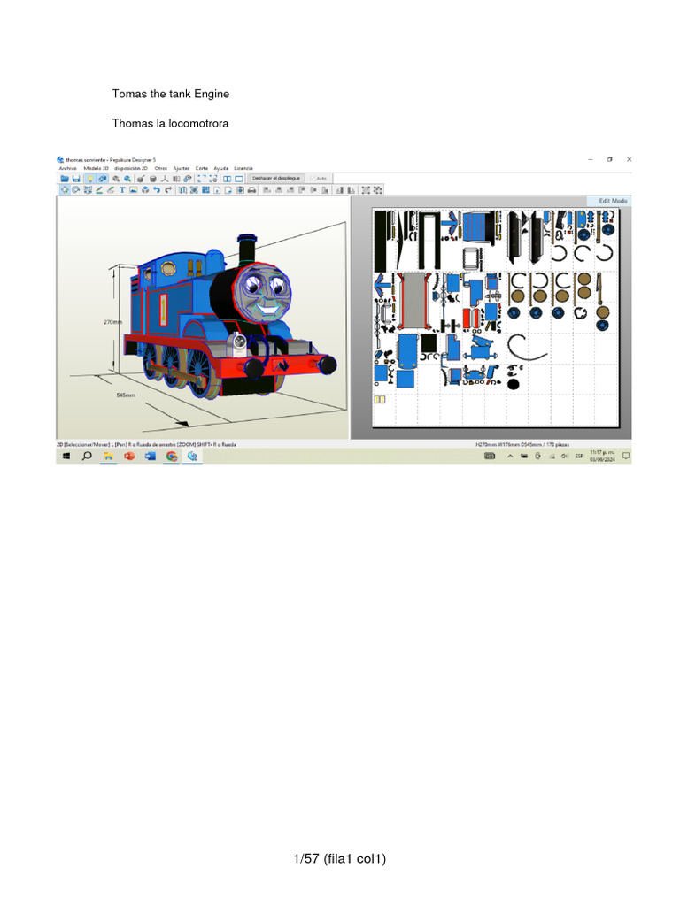 Thomas Papercraft Thomas the tank engine | PDF