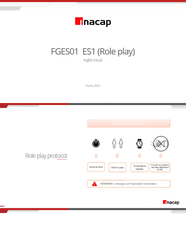 Fges01 Es1 Role Play Practice | PDF