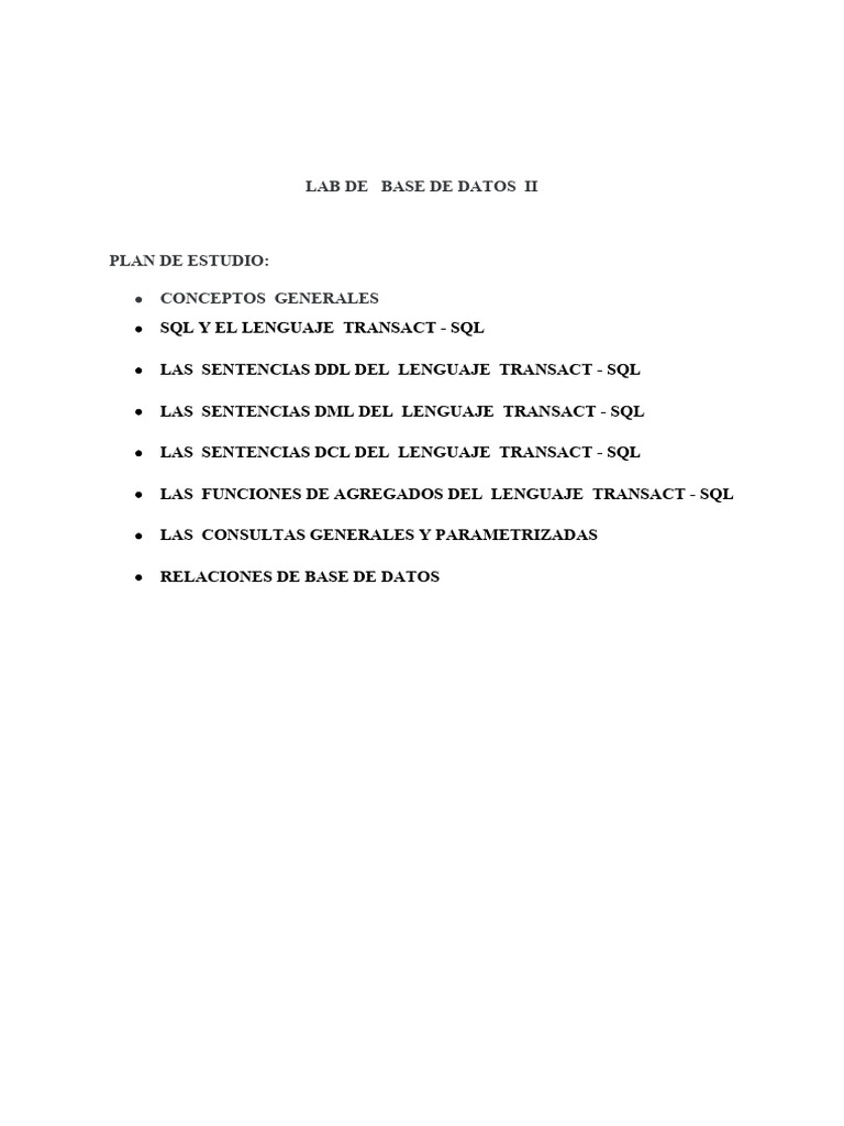 Introduccion A Bases de Datos | PDF | Bases de datos | SQL