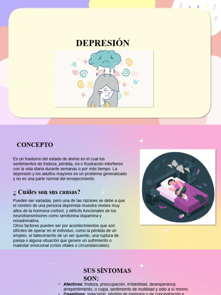 Presentación de Nancy Depresión | PDF | Trastorno depresivo mayor | Causas de la muerte