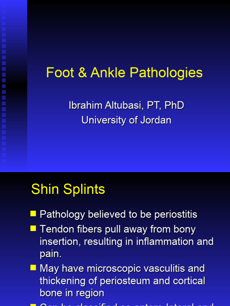 FA Pathologies | PDF | Foot | Ankle