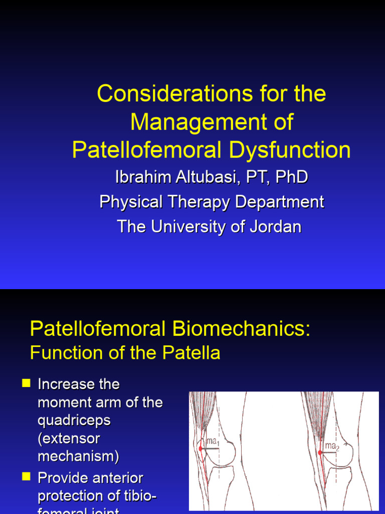 Patellofemoral Joint1 | PDF | Knee | Musculoskeletal System