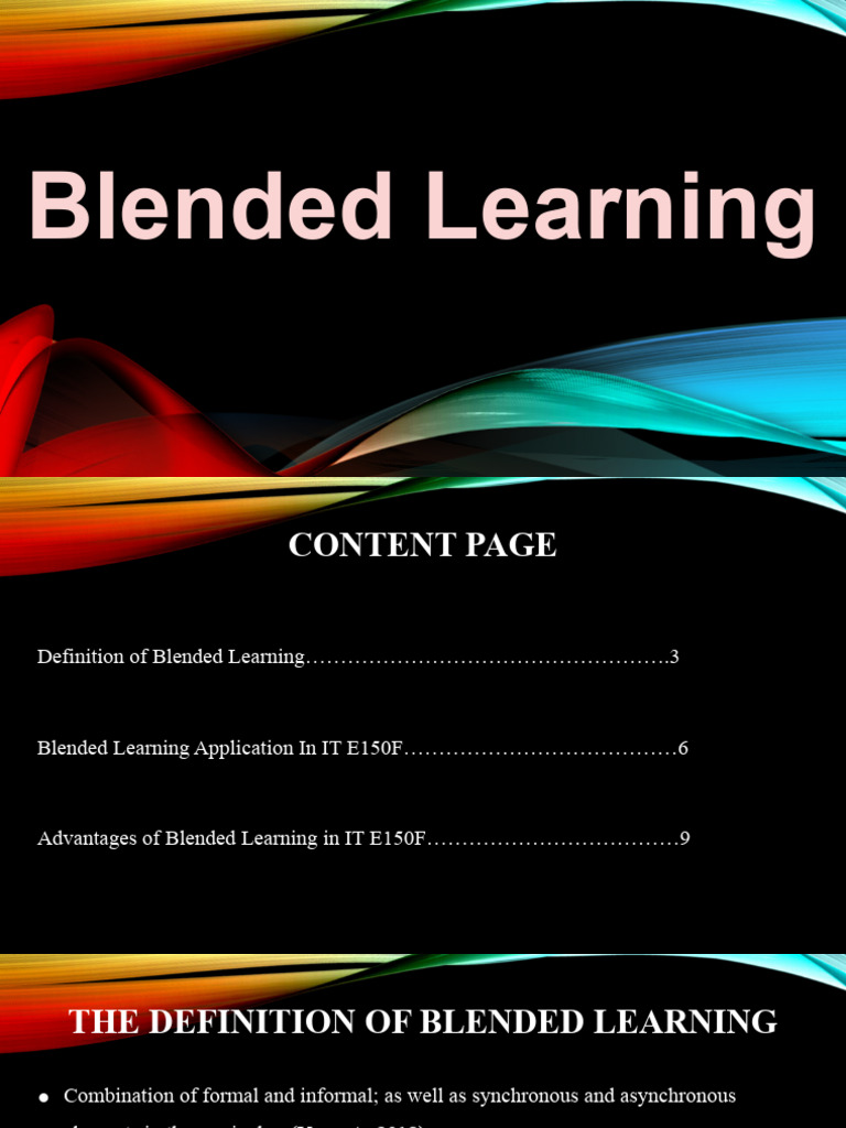 Blended Learning | PDF | Educational Technology | Learning