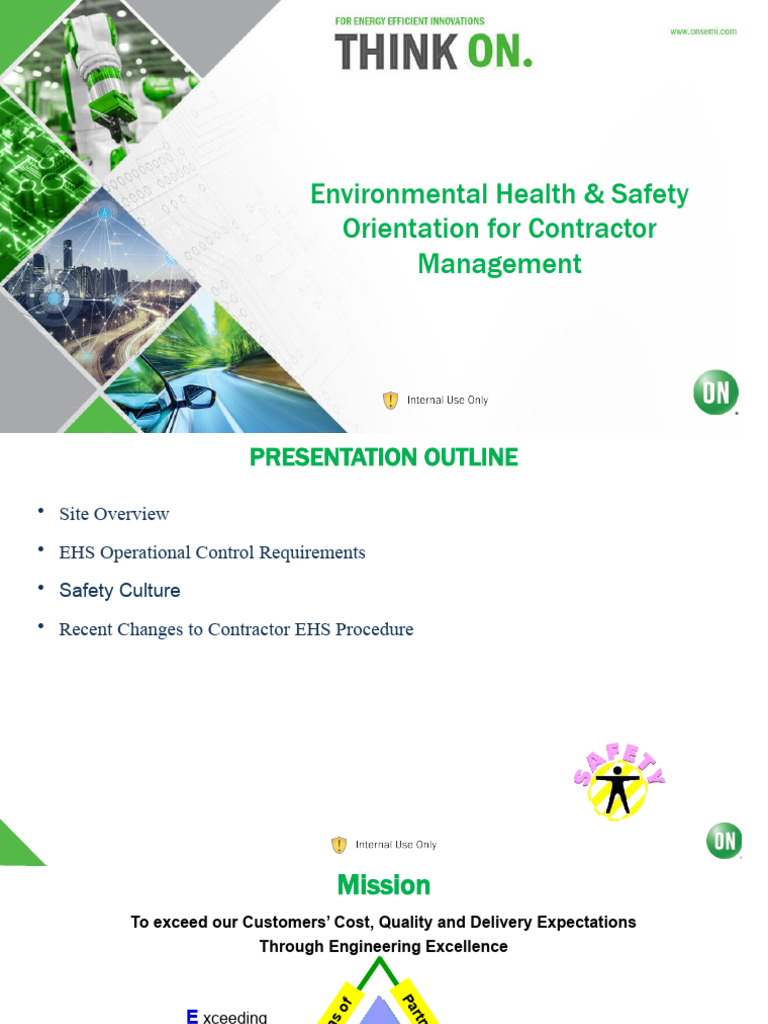 Contractor EHS Orientation Guide | PDF | Occupational Safety And Health ...
