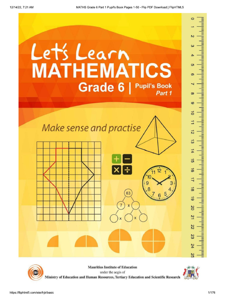 MATHS Grade 6 Part 1 Pupil - S Book Pages 1-50 - Flip PDF Download ... MATHS Grade 6 Part 1 Pupil - S Book Pages 1-50 - Flip PDF Download ...
