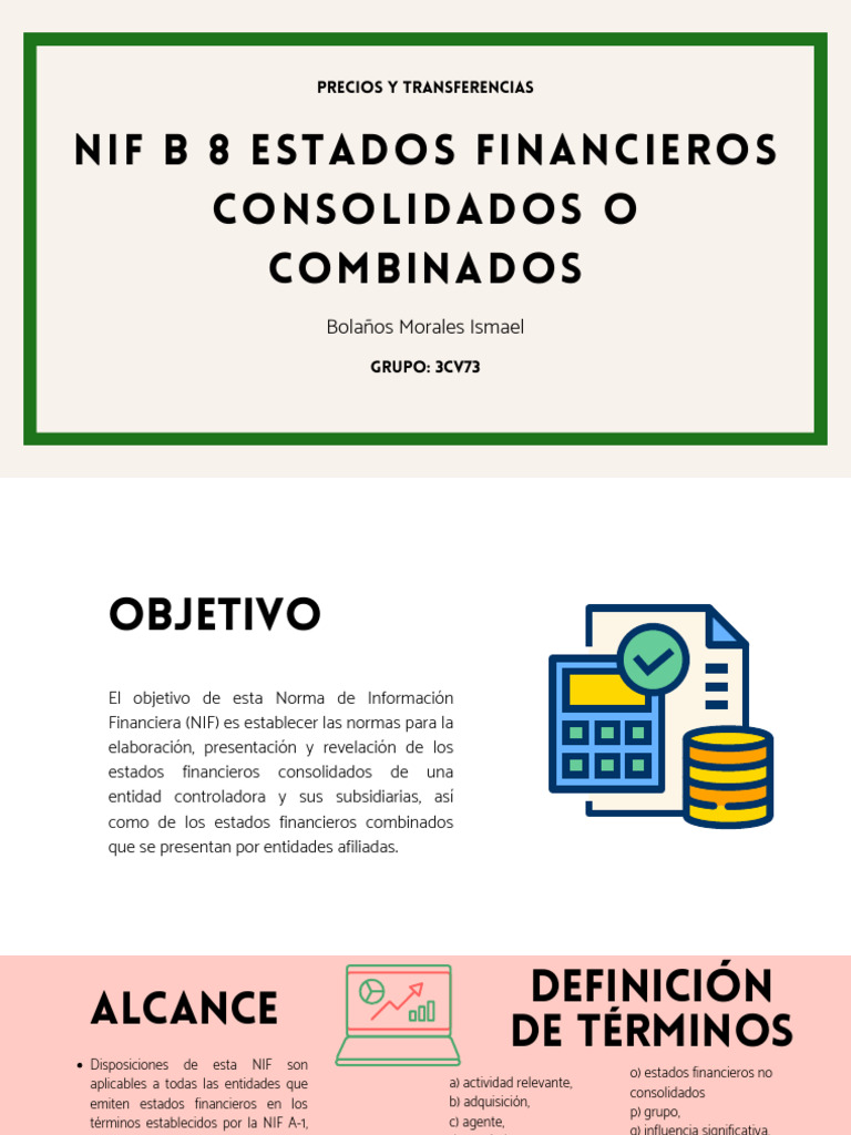 NIF B-8 | Descargar gratis PDF | Estado financiero | Contabilidad