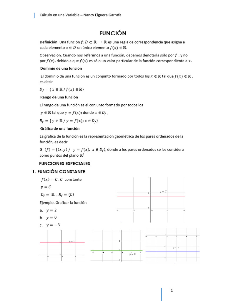 Calculo en una variable | PDF | Función (Matemáticas) | Matemática ...