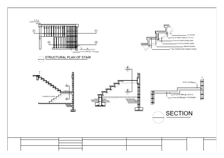 structural-stair-plan | Download Free PDF | Concrete | Structural ...
