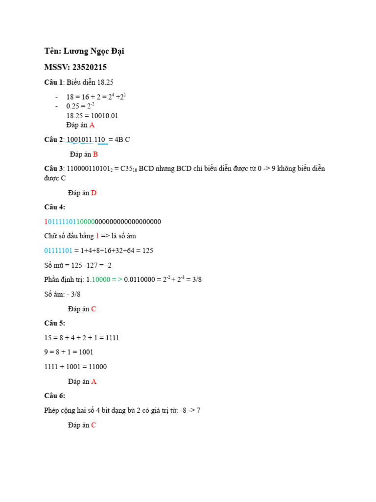 Tên: Lương Ngọc Đại MSSV: 23520215 | PDF