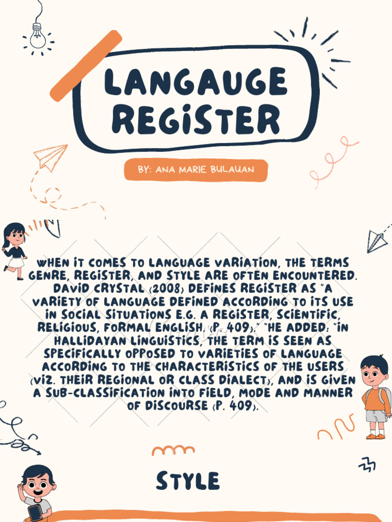 Understanding Language Register and Style | PDF | Sociolinguistics ...