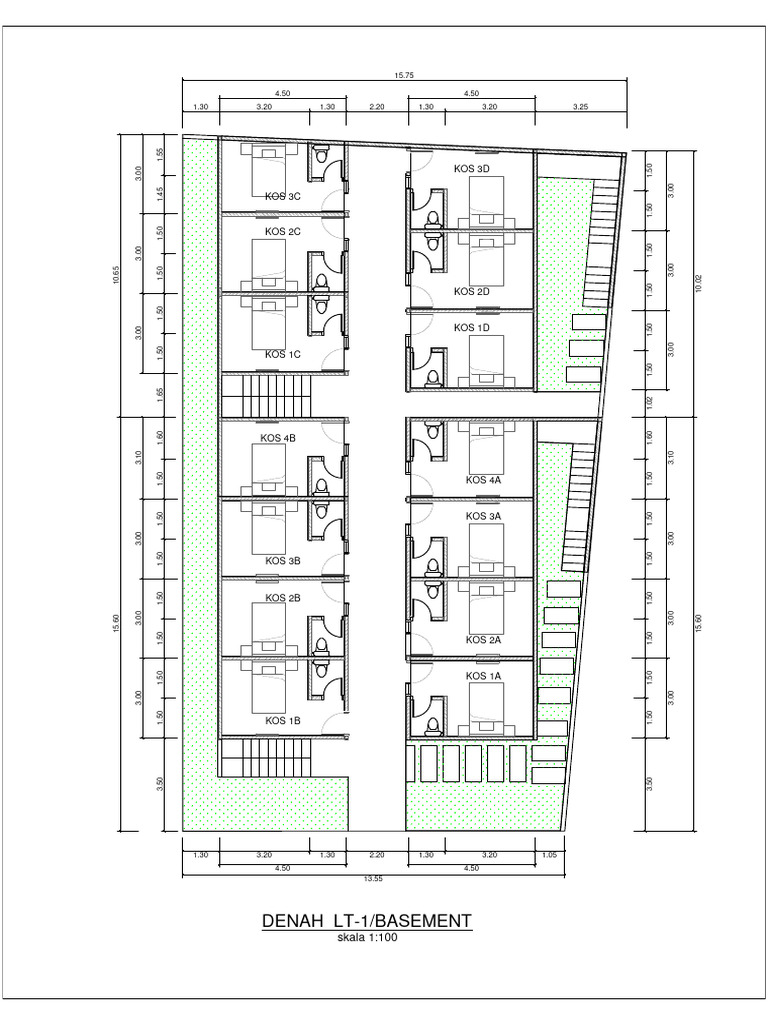Denah Kos 3 LT Rev 5 | PDF