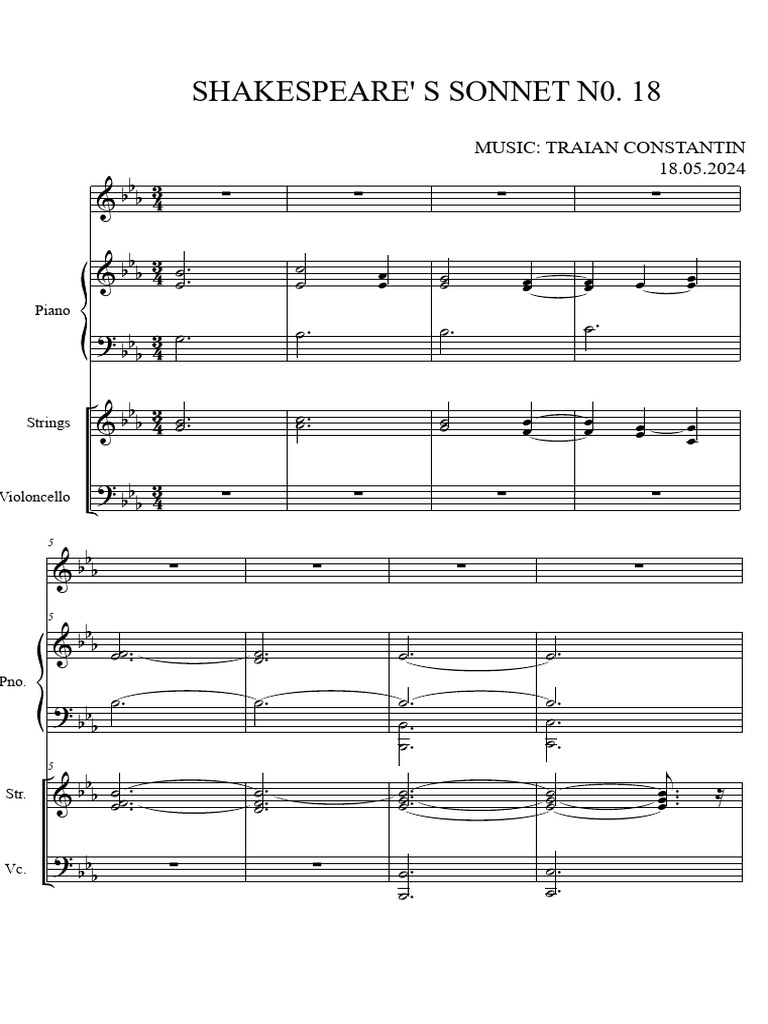 Shakespeare's Sonnet No 18 | PDF