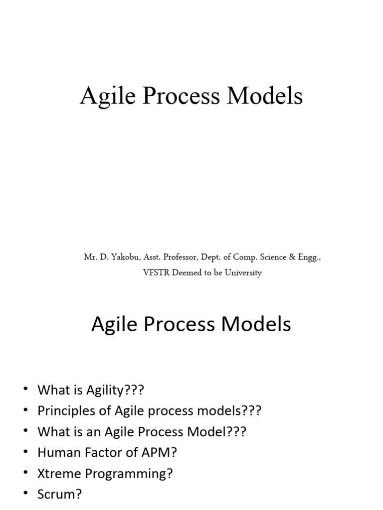 Agile Process Models | PDF