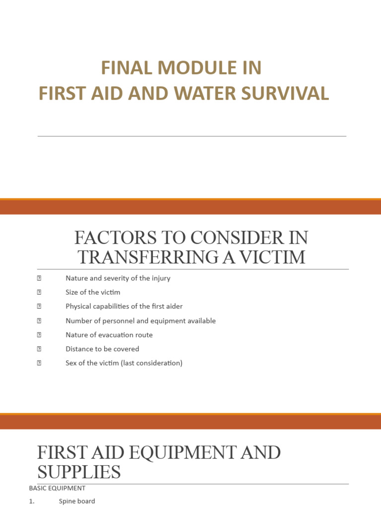 Final Module in Pe3 2023 24 | PDF | Wound | First Aid