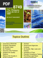 RA 8749 The Philippines Clean Air Act of 1999 | PDF | Particulates ...