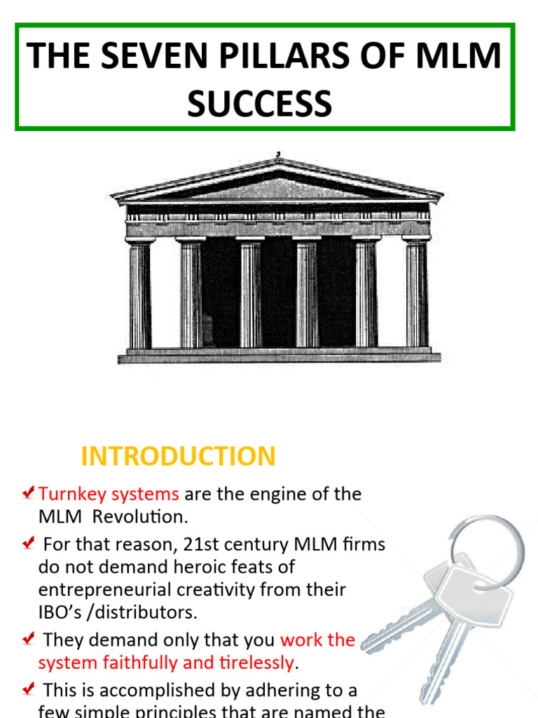 Seven Pillars of MLM Success | PDF | Multi Level Marketing