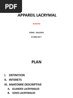 Anatomie du Système Lacrymal | PDF | Tête et cou chez l'humain | Anatomie