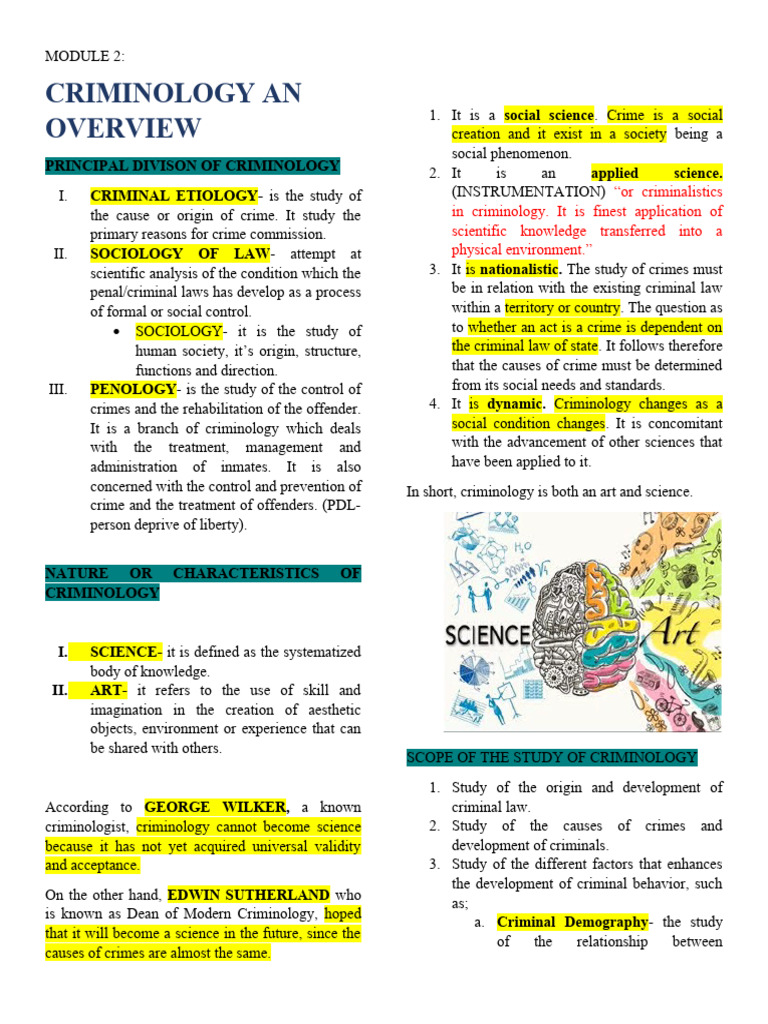 Module 2 4 Crim 1 | PDF | Crimes | Crime & Violence