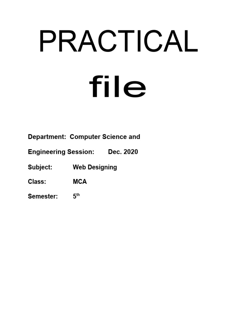 Main Practical File WD | PDF | Ajax (Programming) | Xhtml