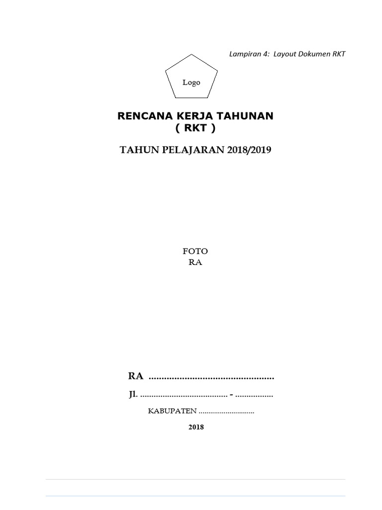 Lampiran 4 Layout RKT | PDF
