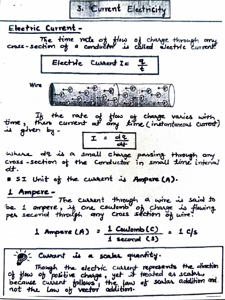 Current Electricity | PDF