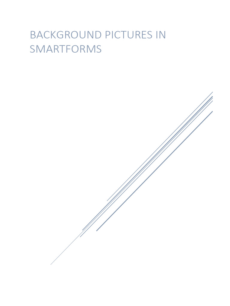 Background Pictures in Smartforms | PDF
