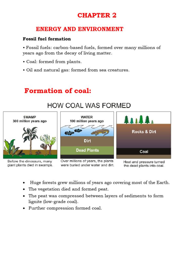 Fossil Fuel Formation and Energy Sources | PDF | Electricity Generation ...