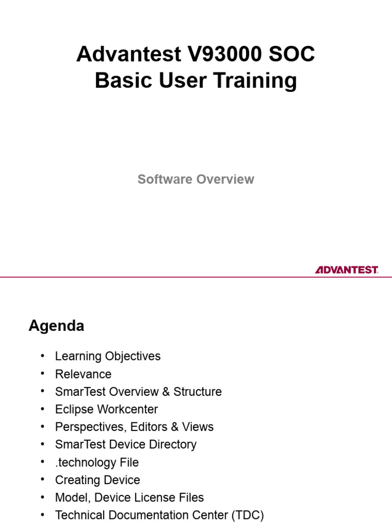 V93000 SmarTest Software Overview | PDF | Software | Eclipse (Software)