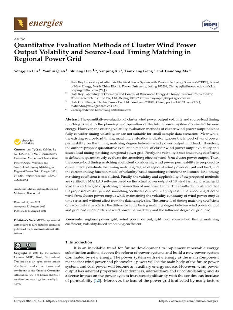 energies-14-05214-v2 | PDF | Wind Power | Cluster Analysis