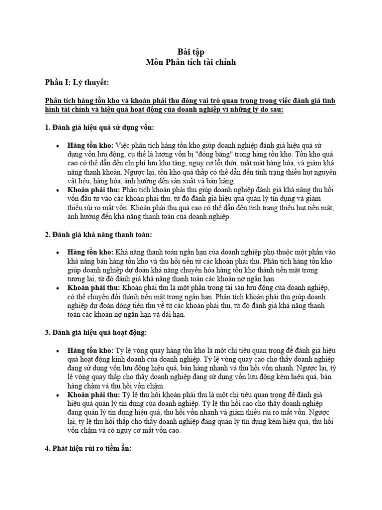 Bài tập PTTC | PDF